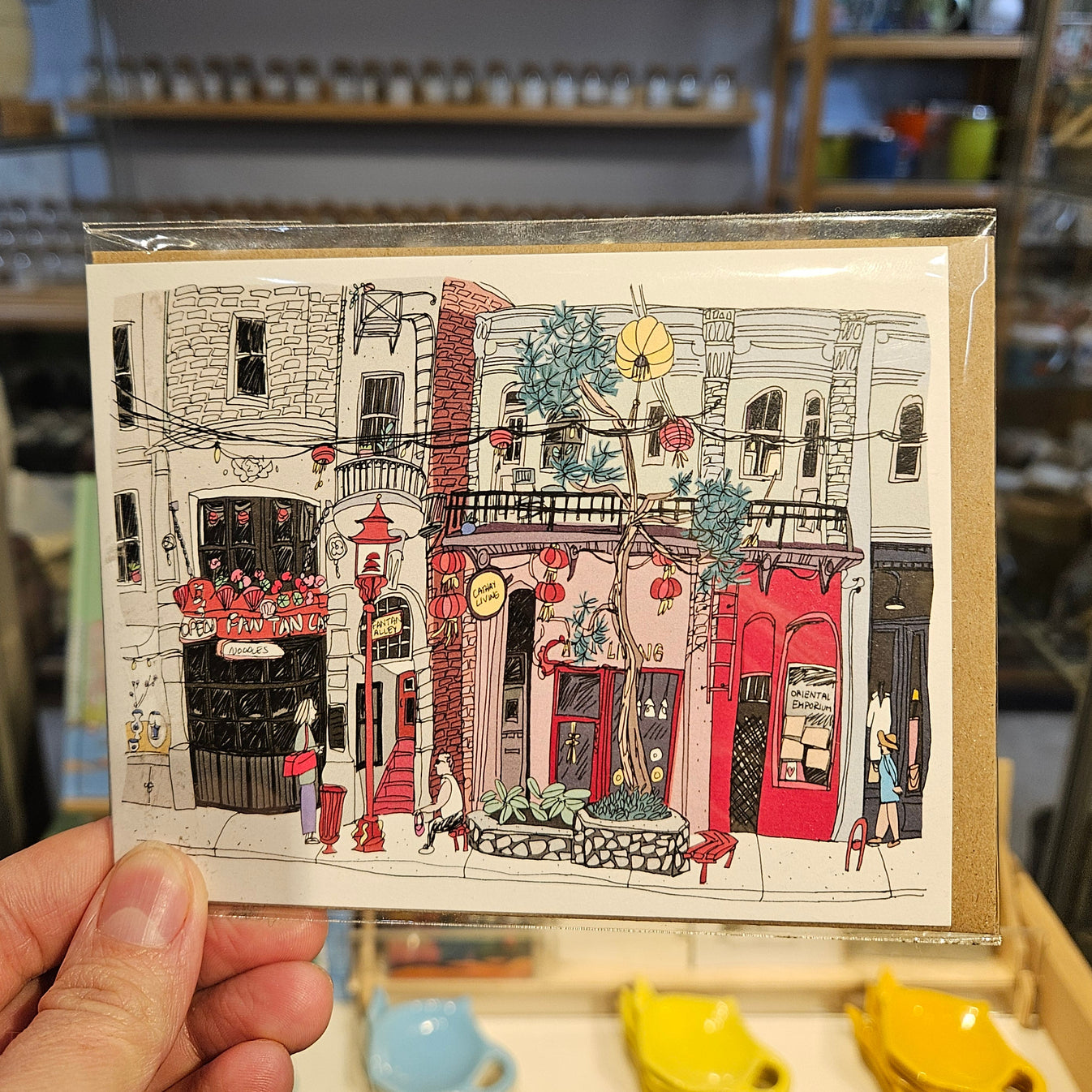 'Chinatown, Victoria, BC' Card – Blue Teapot Tea & Herb Company