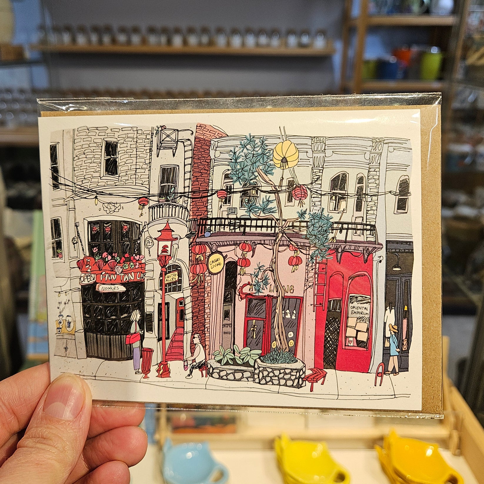 'Chinatown, Victoria, BC' Card – Blue Teapot Tea & Herb Company