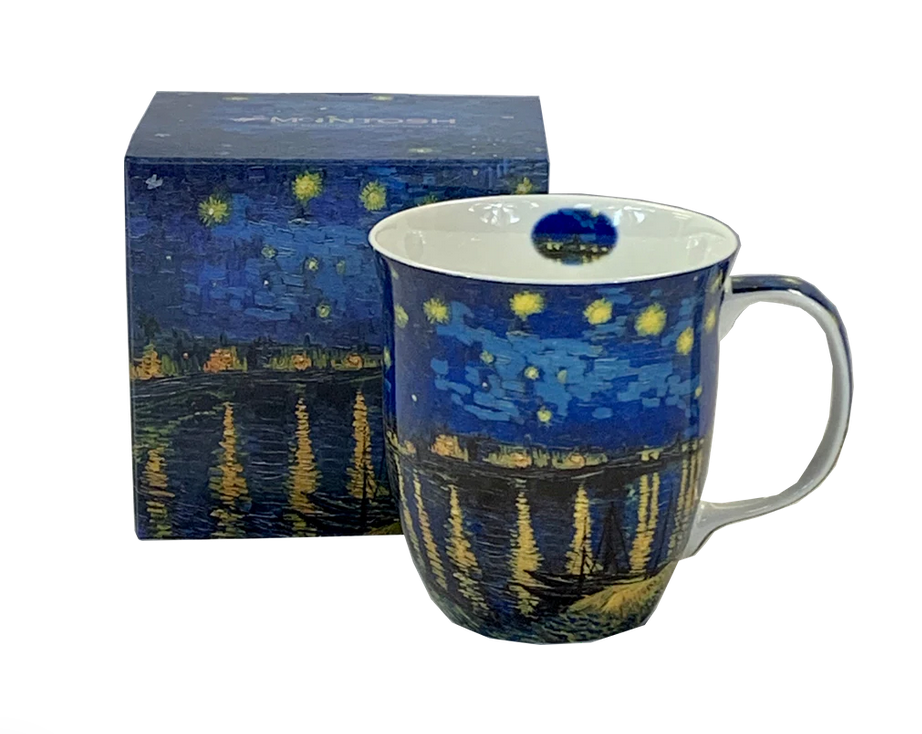 McIntosh - Van Gogh, Starry Night Over the Rhone (Java Mug) – Blue ...